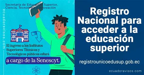 Inscríbete en el Registro Nacional 2025 de la Senescyt