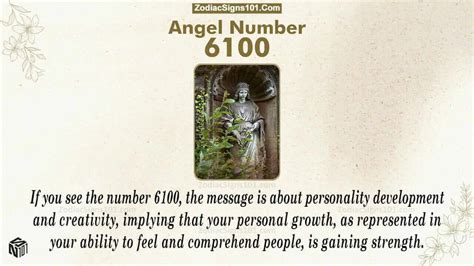6100 Angel Number Spiritual Meaning And Significance ZodiacSigns101