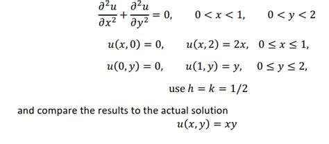 solved use finite difference method to approximate the