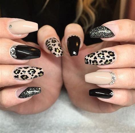 Acrylic Nails Cheetah Print Designs
