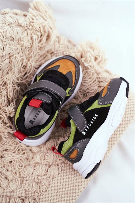 Sportowe Buty Dziecięce Czarne ABCKIDS B932104063 Dziecięce Sportowe