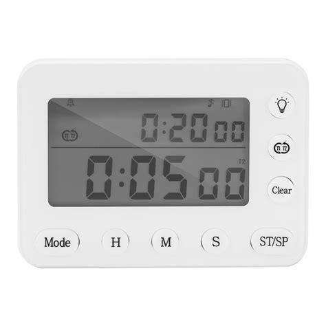Reloj Despertador Silencioso Con Pantalla Dual Temporizador De Tomate