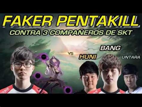 Top Pentakill Faker Vs Huni Bang Untara Youtube