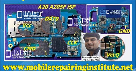 Samsung Galaxy A20 A205F ISP Pinout EMMC Pinout Dead Boot Repair FRP