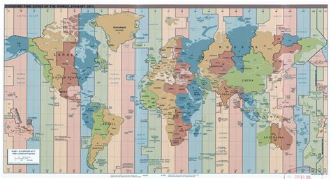 The World Time Zone Map Riset