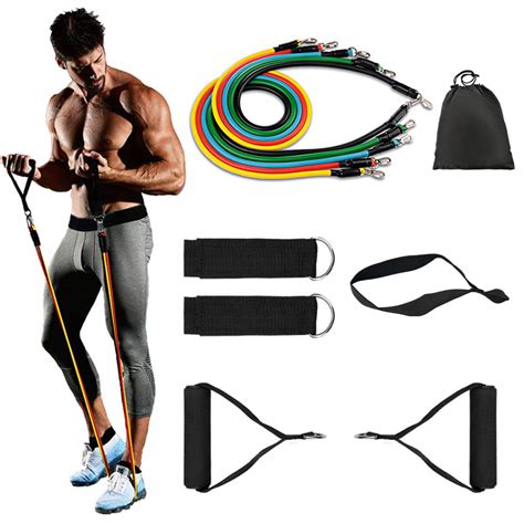 Physical Therapy Home Workout Elastic Bands 11pcs Resistance Tube