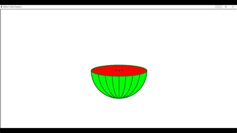 code this watermelon in less than 70 lines python fun with shapes s1 e15 youtube