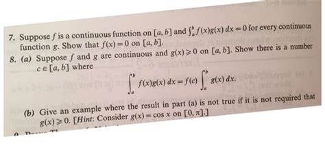 solved suppose f is a continuous function on [a b] and