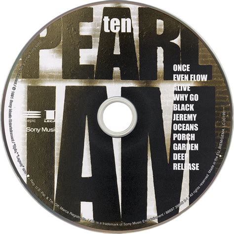 Car Tula Cd1 De Pearl Jam Ten Legacy Edition Portada