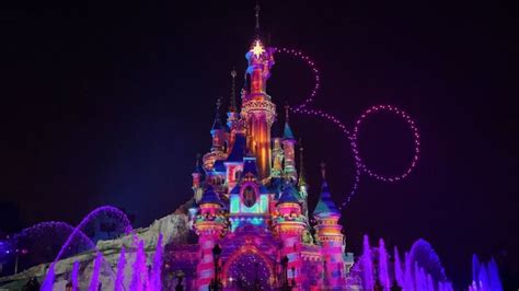 K New Disney D Light Full Show With Drones Disneyland