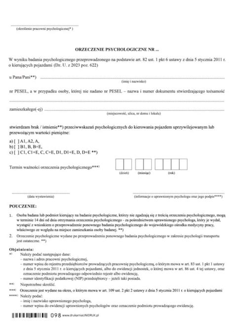 Orzeczenie Psychologiczne Dla Kieruj Cych Pojazdami Uprzywilejowanymi