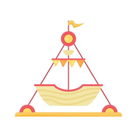 Pirate Ship Amusement Park 11450709 Vector Art At Vecteezy