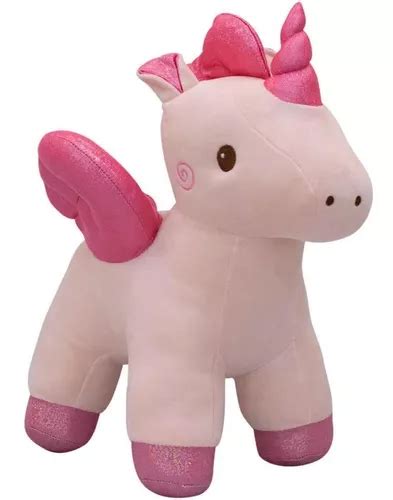 Peluche Unicórnio rosa asas 38cm pelúcia Fofy Toys rosa
