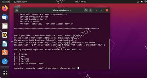 hestia installation on ubuntu 20 04 an open source linux web server control panel