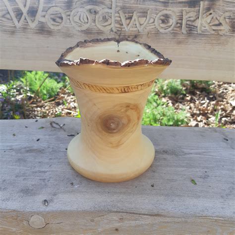 Live Edge Maple Vase Aiki Woodworks