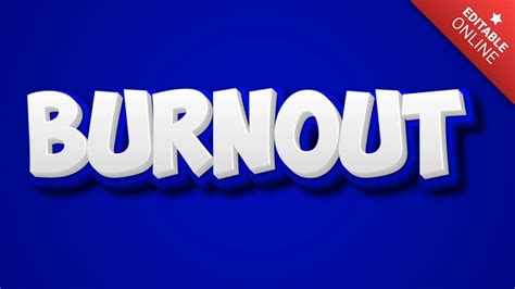 Burnout Blue D Style Text Effect Generator