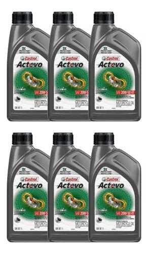 Aceite Moto T Castrol Actevo W Sintetico Caja L