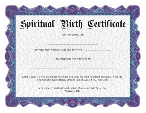 Free Printable Birth Certificate Templates PDF Blank Fillable