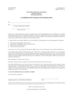 AUTHORIZATION TO RELEASE INFORMATION Authorization To Release