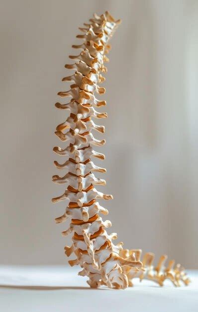 Imagen anatómica visual de la columna vertebral estructura intrincada y