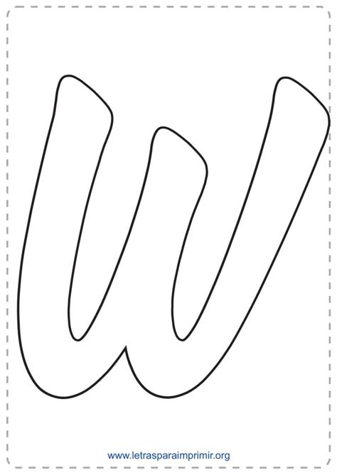 Letras W Para Imprimir Letras Para Imprimir