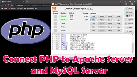 php programming connect xampp apache and mysql to php in netbeans 18 youtube