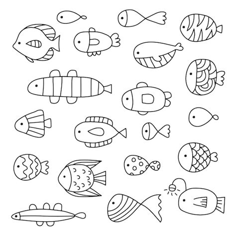 Fische Vektor Illustration Premium Vektor