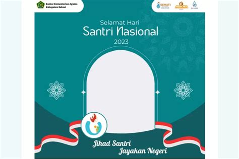 20 Link Twibbon Hari Santri Nasional Atau HSN 2023 Desain Islami Untuk