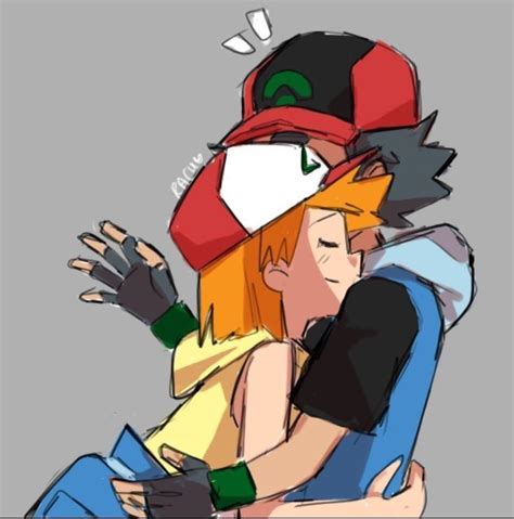 Ash And Misty Fan Art PokeShipping Pokemon Personajes Personajes