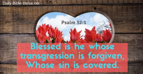 Daily Bible Verse Forgiveness Psalm 32 1