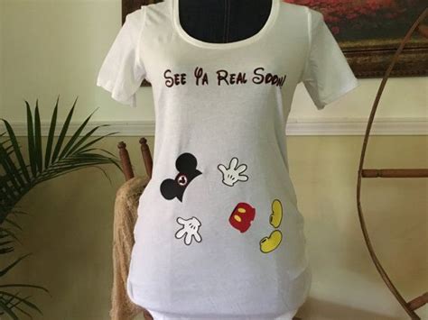 Disney Mickey Mouse Inspired See Ya Real Soon Maternity Tee Disney