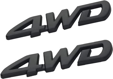 Amazon 2 Pc Metal 4WD Emblem 3D Premium Car Emblem Side Fender