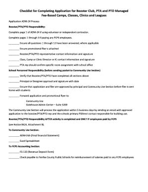 Fillable Online Tcpta Checklist For Completing Application For Booster