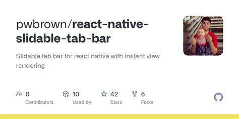 GitHub Pwbrown React Native Slidable Tab Bar Slidable Tab Bar For