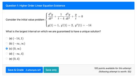 solved question 1 higher order linear equation