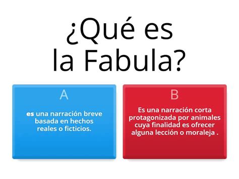 2 El Cuento Y La Fabula Quiz