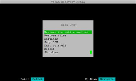 Booting From Veeam Recovery Media Veeam Agent For IBM AIX User Guide
