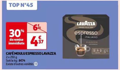Promo Café Moulu Espresso Lavazza chez Auchan iCatalogue fr
