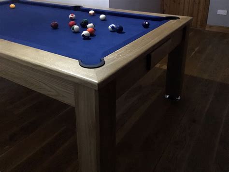 New 6ft 7ft 8ft Slate Bed Solid Oak Special Pool Dining Table For