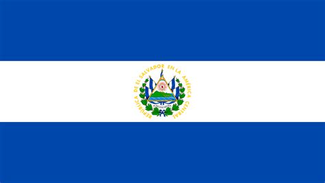 El Salvador Flag Colouring Page Flags Web