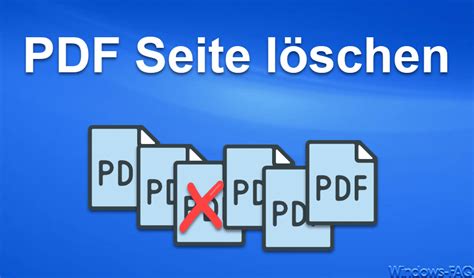 PDF Seite löschen Windows FAQ