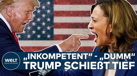 USA Donald Trump Keilt Heftig Gegen Kamala Harris Und Will Jetzt