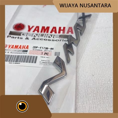 EMBLEM LOGO LIST STIKER STICKER TIMBUL SILVER CHROME NMAX N MAX N MAX