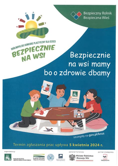 Ogólnopolski konkurs plastyczny dla dzieci Bezpiecznie na wsi