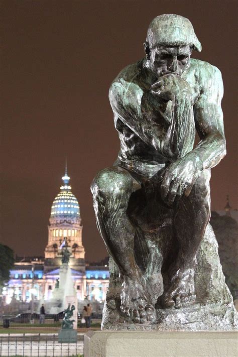 R Plica Firmada De El Pensador De Rodin Buenos Aires Argentina