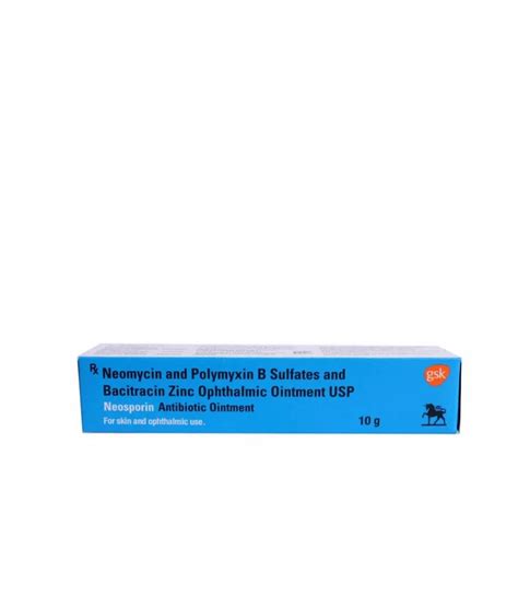 Bacitracin 400IU Neomycin 3400IU Polymyxin B 5000IU Neosporin