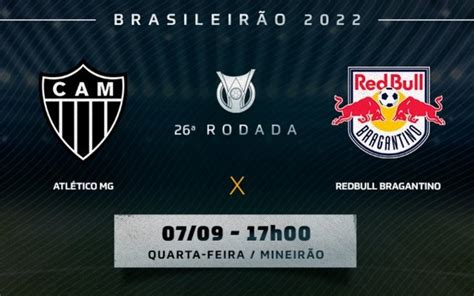 Atlético MG x Red Bull Bragantino onde assistir prováveis times e