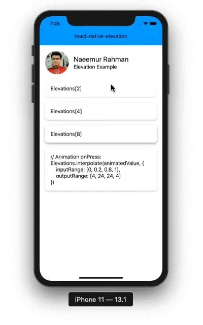 GitHub Naeemur React Native Elevation Cross Platform Material Design