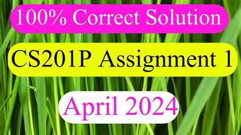 Cs P Assignment April Youtube