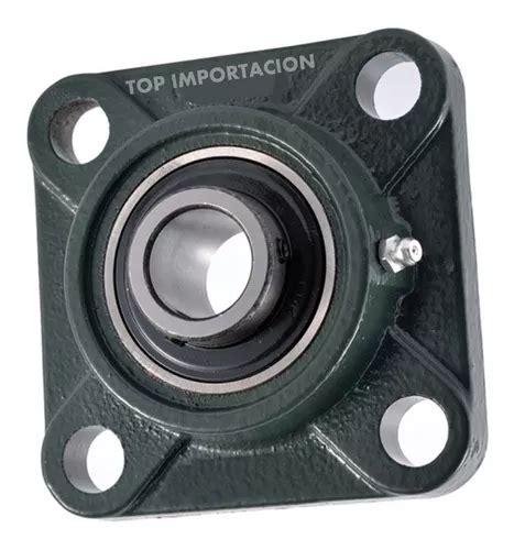 Soporte Cuadrado Rodamiento P Eje De 20mm Ucf 204 Pack X 2